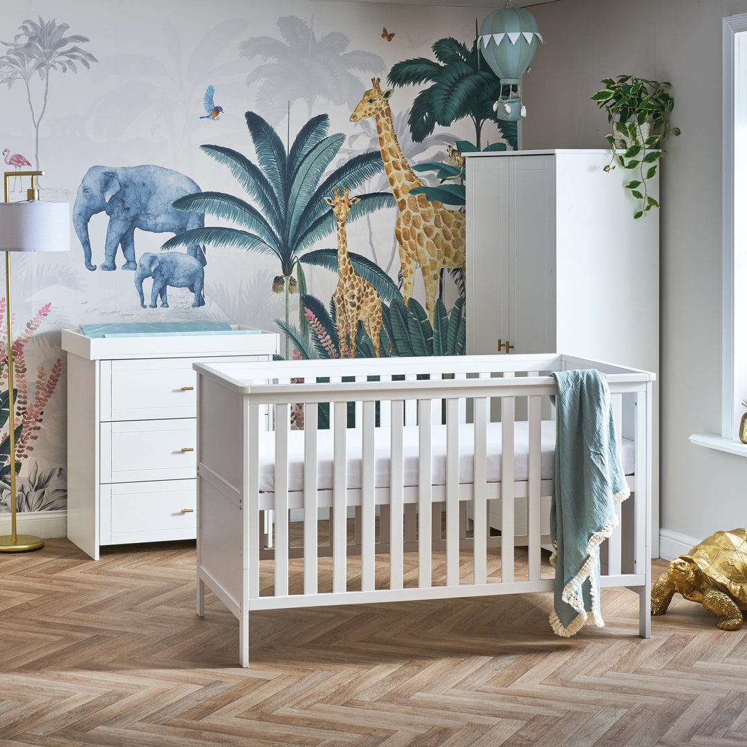 Evie 3 Piece Room Set - White – Obaby